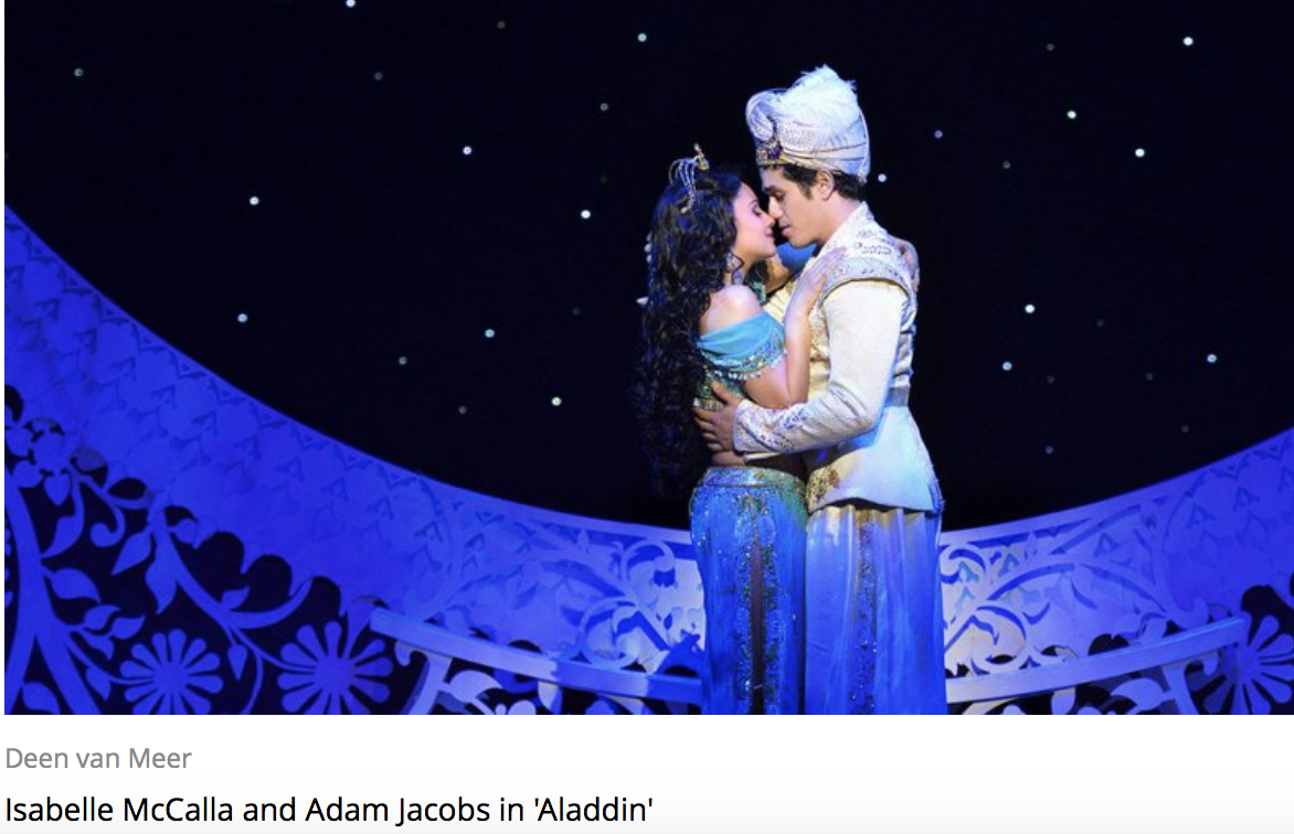 Broadway Cast Leads National Tour of Aladdin: Review - Deborah Wilker
